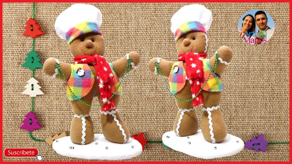 Muñeco de Jengibre en Paño Lency paso a paso - Arte en Tus Manos con ...