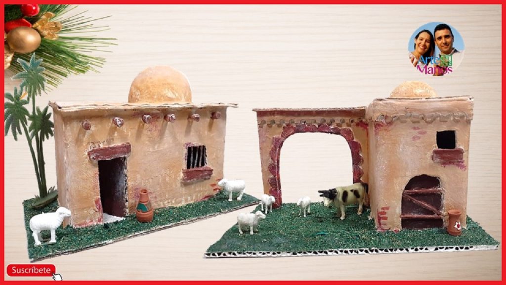Casas Fáciles para Pesebres en Cartón Reciclado, 2 modelos - Arte en ...