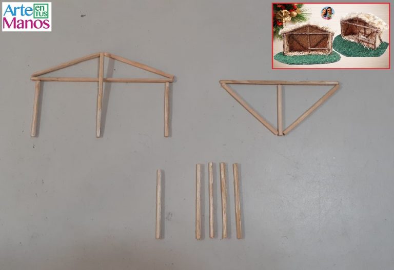 Cómo Hacer un Establo Pequeño Para Nacimientos o Belenes - Arte en Tus ...