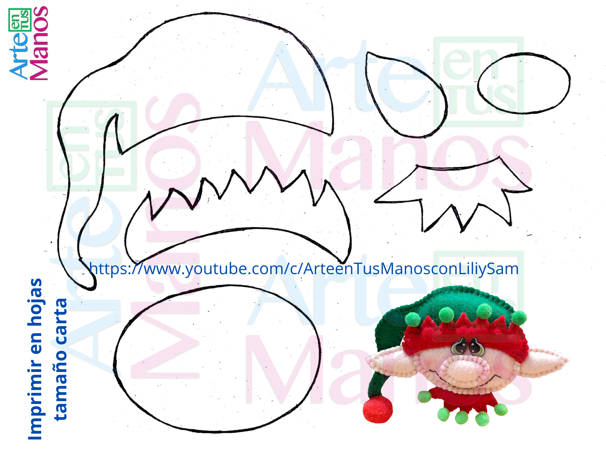 Esferas Navideñas en Fieltro, Grinch, Elfos y Gnomos, Tutorial con Arte ...