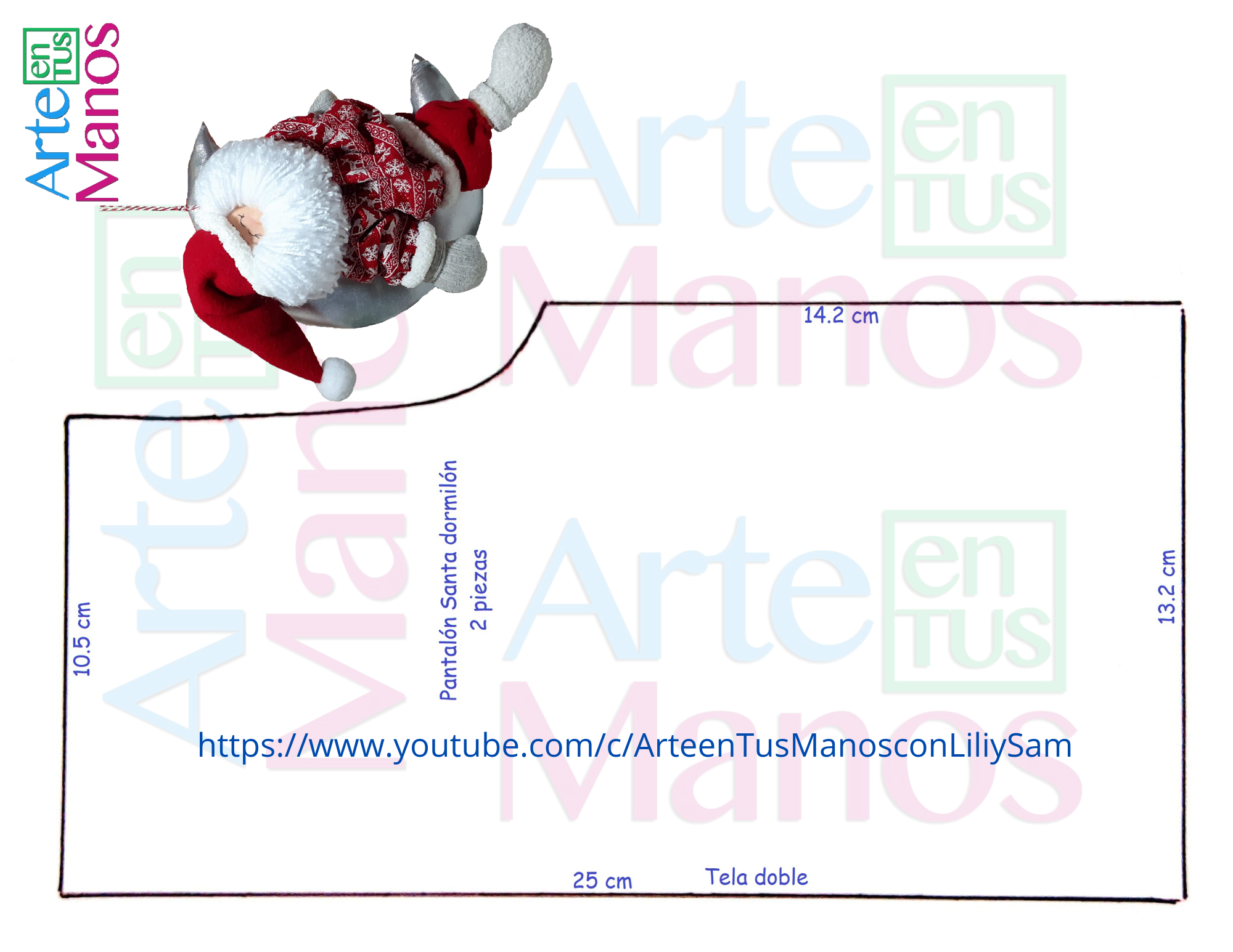 Santa Claus Dormilón en la Luna, Tutorial con Arte en Tus Manos - Arte ...