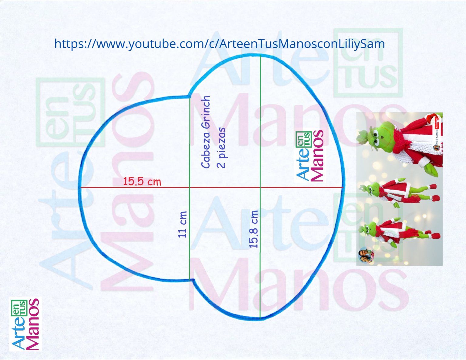 Grinch Navideño con Arte en Tus Manos - Arte en Tus Manos con Lili y ...