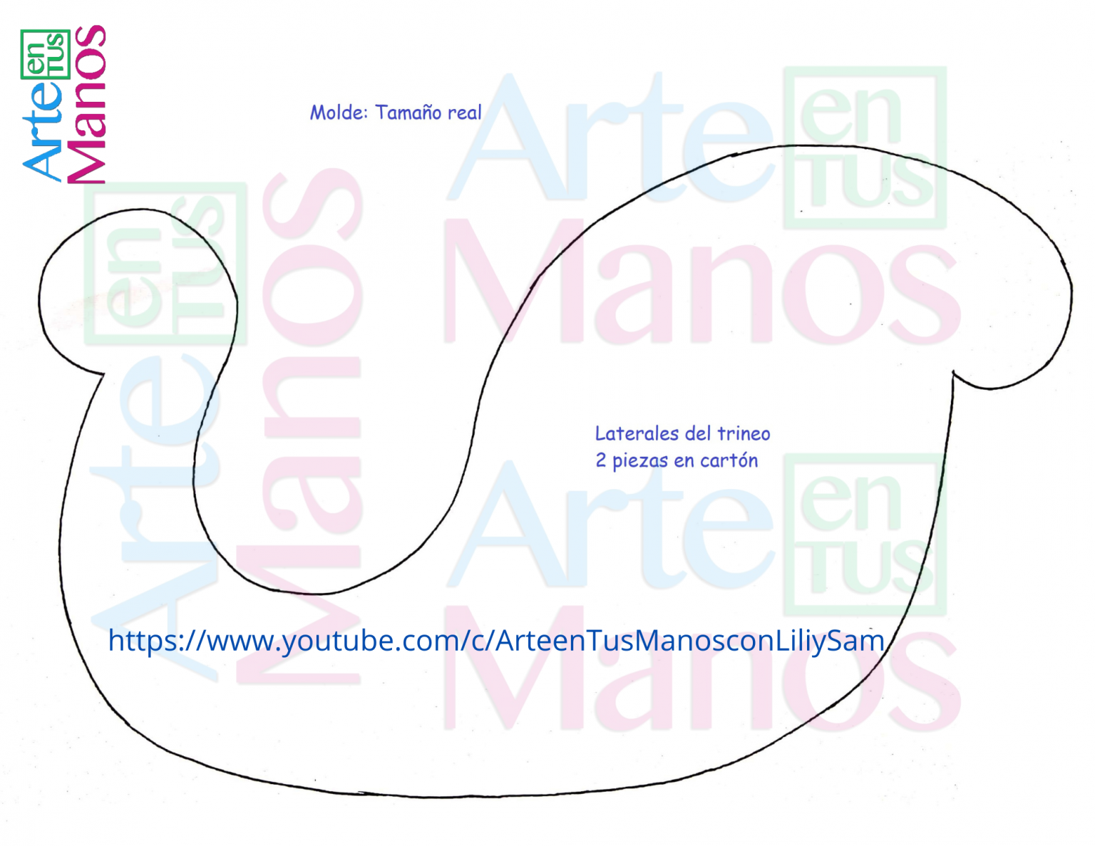 Trineo Para Santa Claus, Tutorial con Arte en Tus Manos - Arte en Tus ...