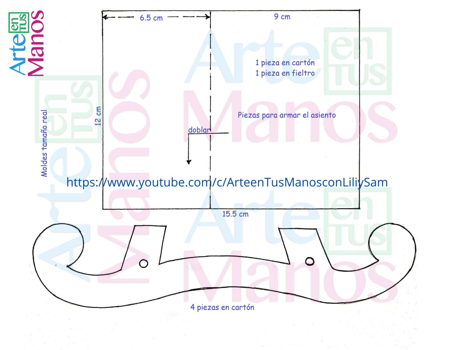 Trineo Para Santa Claus, Tutorial con Arte en Tus Manos - Arte en Tus ...