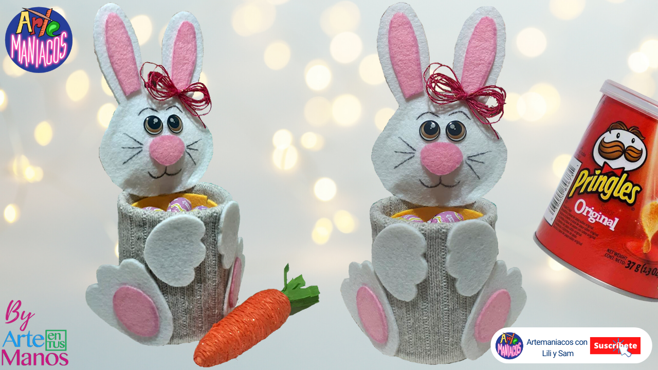 Conejos Dulceros, Porta Lápices en Fieltro o Foami, Fácil con ...