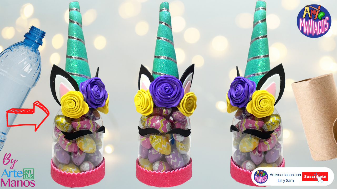 Dulceros Unicornios Reciclados, Fácil con Artemaníacos - Arte en Tus ...
