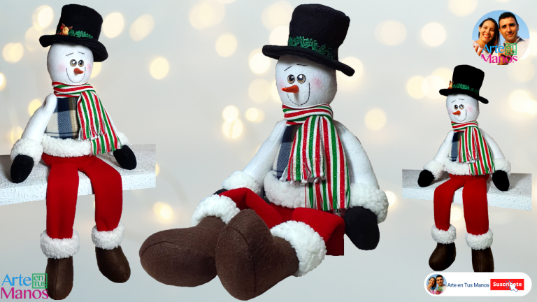 Muñeco de Nieve Pati Largo, Tutorial con Arte en Tus Manos - Arte en ...