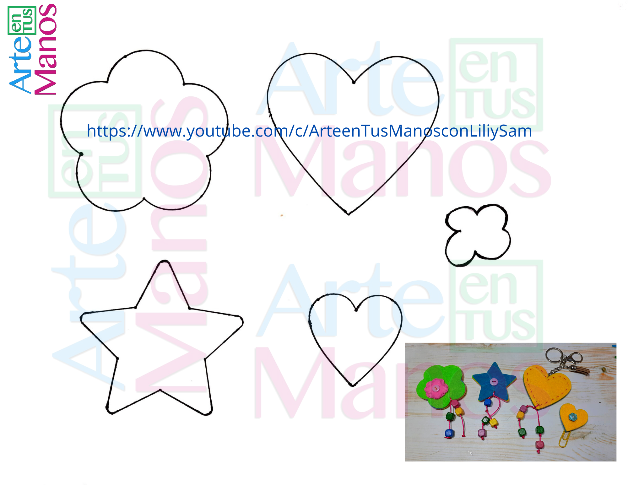 Llaveros en Fieltro o Foami y Separadores de Libros, Fácil con Artemaníacos - Arte en Tus Manos ...