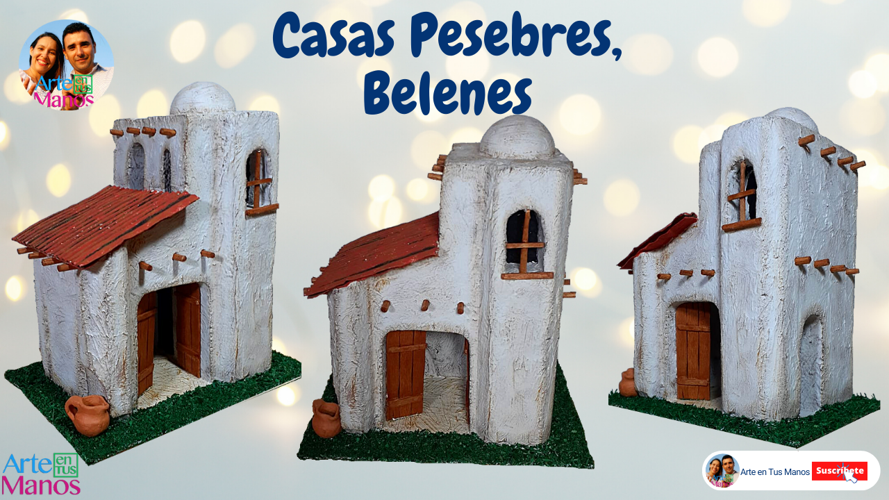 Casas Para Pesebres, Belenes con Reciclaje, Sencillas y Económicas con ...