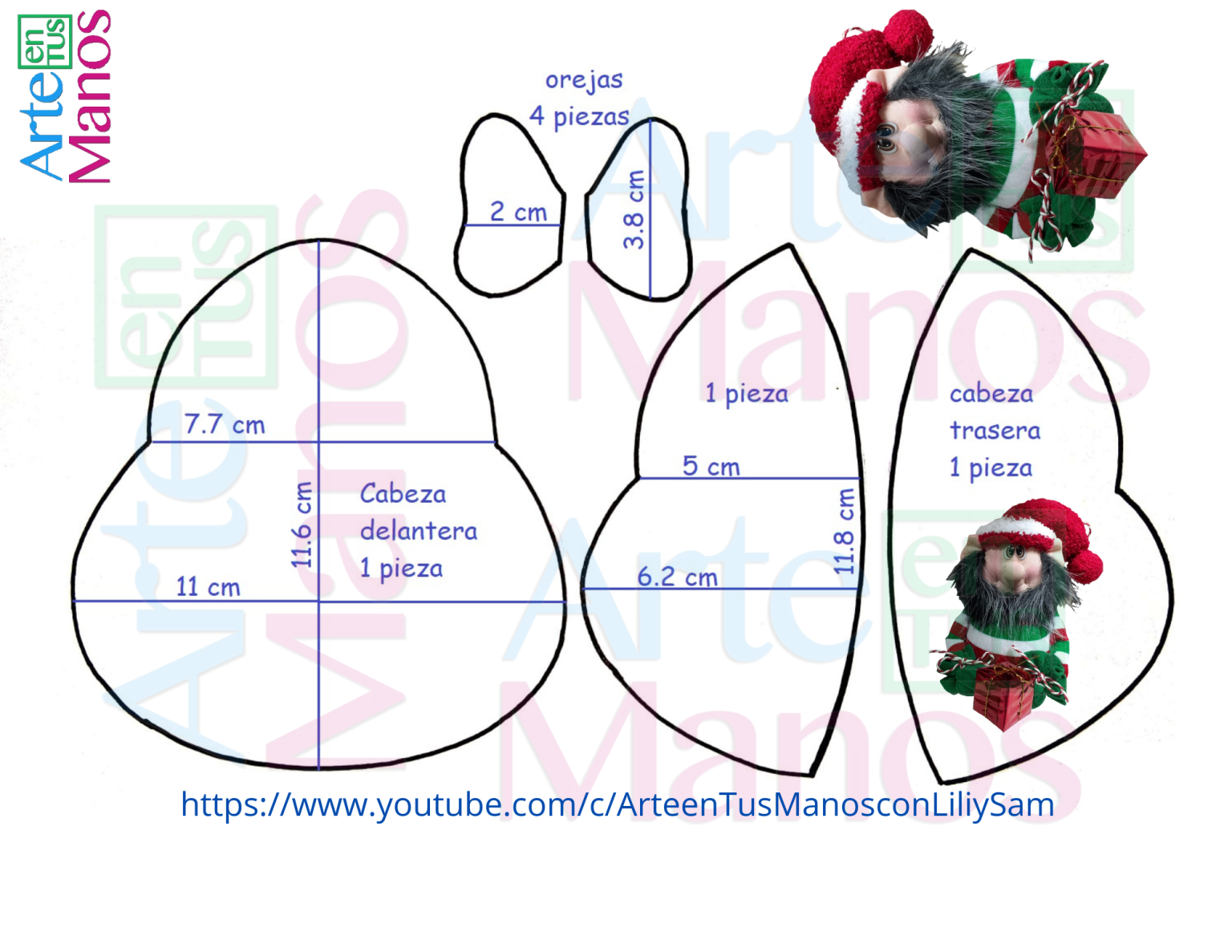 Esferas Navideñas, Elfos, Duendes, Tutorial con Arte en Tus Manos ...