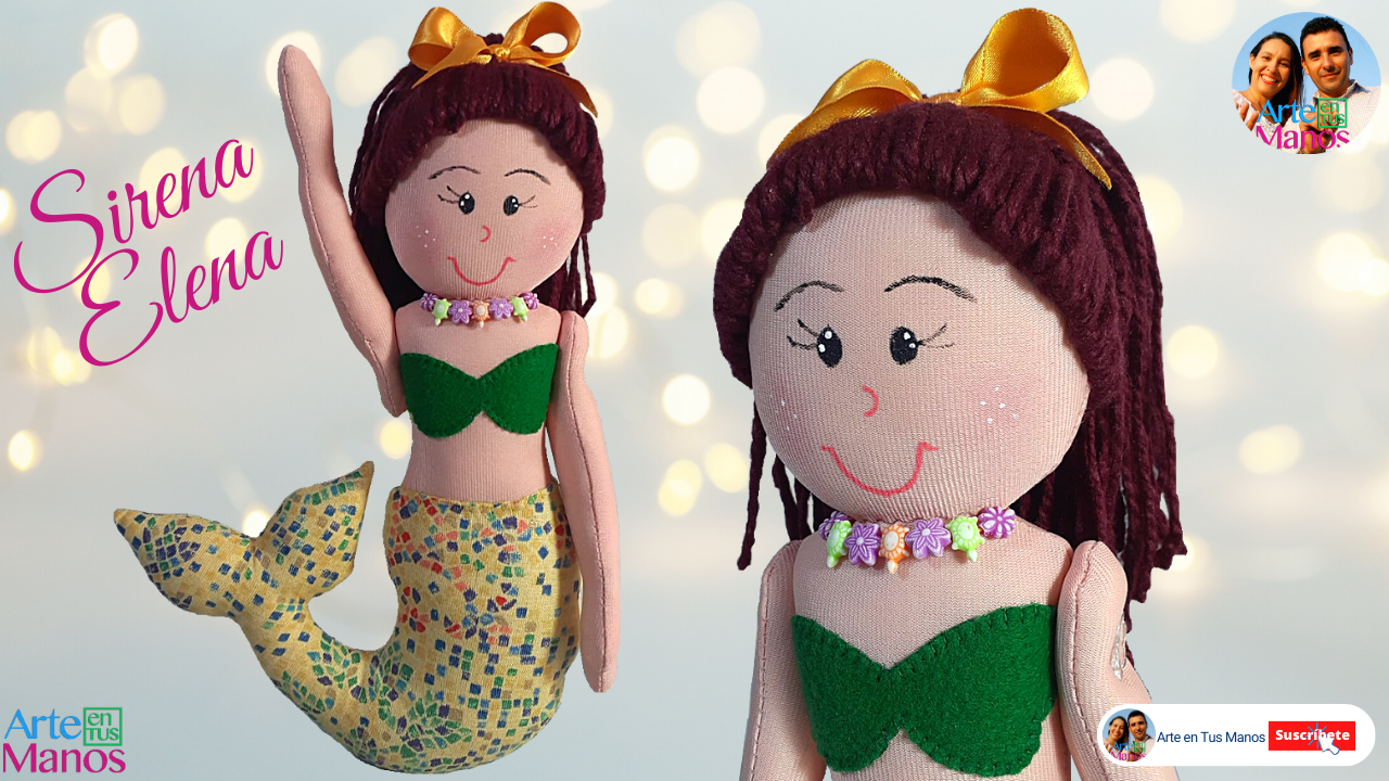 Muñeca de Trapo, Sirena Elena Arte en Tus Manos - Arte en Tus Manos con ...