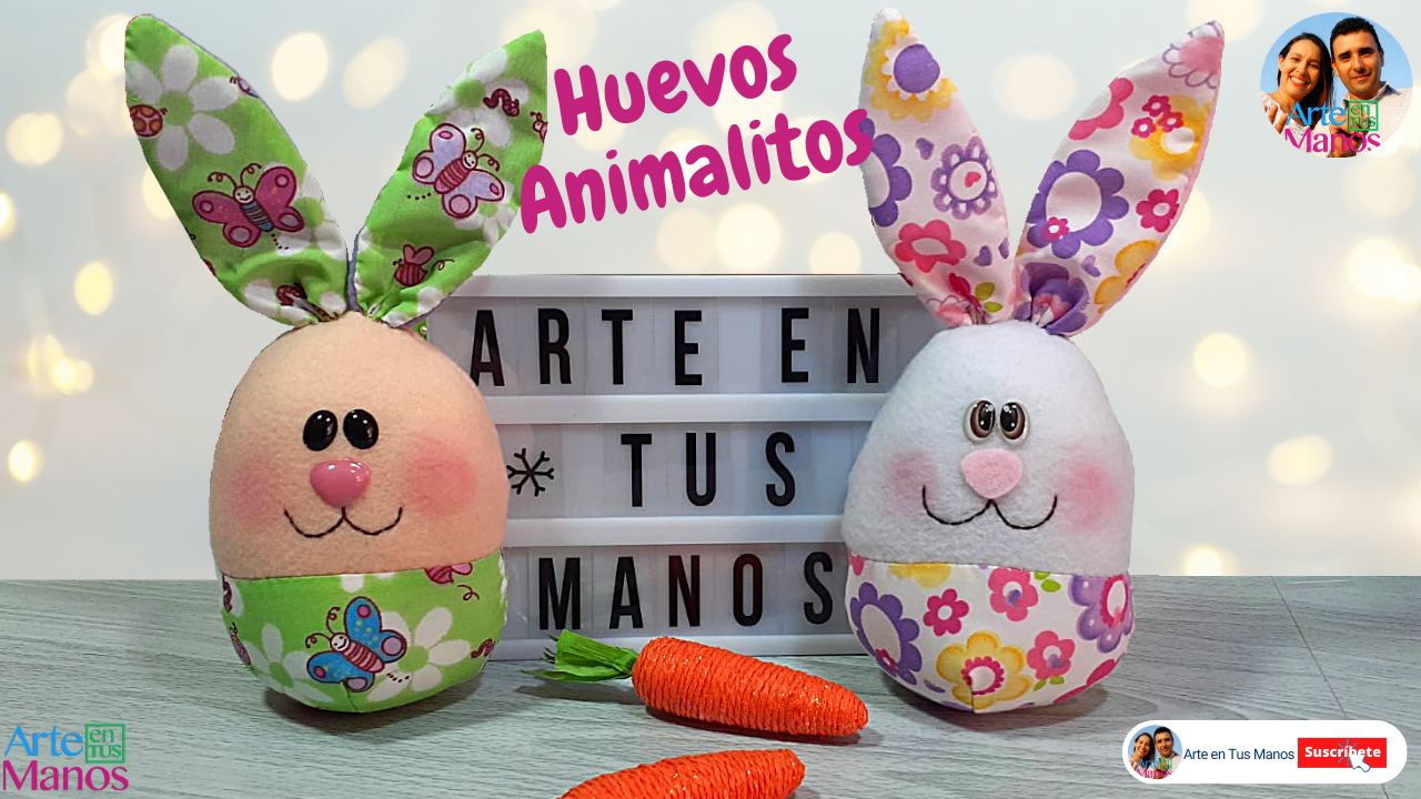 CONEJOS Con RETAZOS, En Forma de Huevito, Tiernos Animalitos con Arte ...