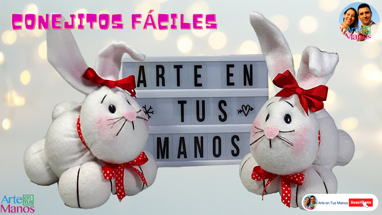 CONEJITOS FÁCILES y Económicos Con Arte en Tus Manos - Arte en Tus ...
