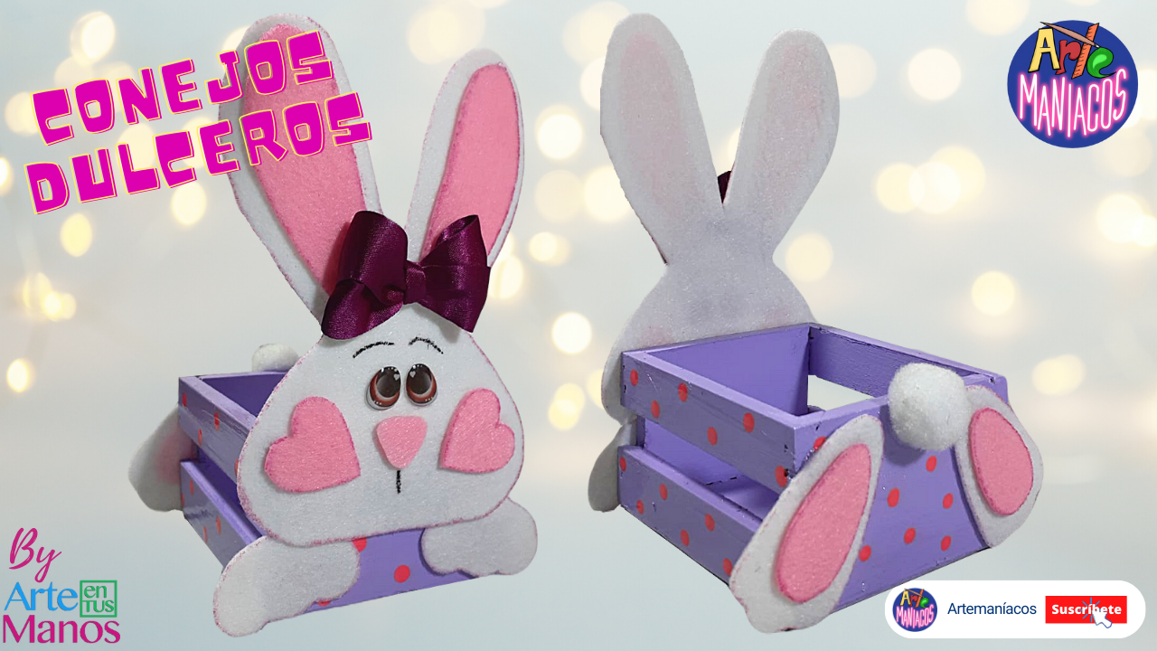 CONEJOS DULCEROS Con Cajas de Madera - Arte en Tus Manos con Lili y Sam ...