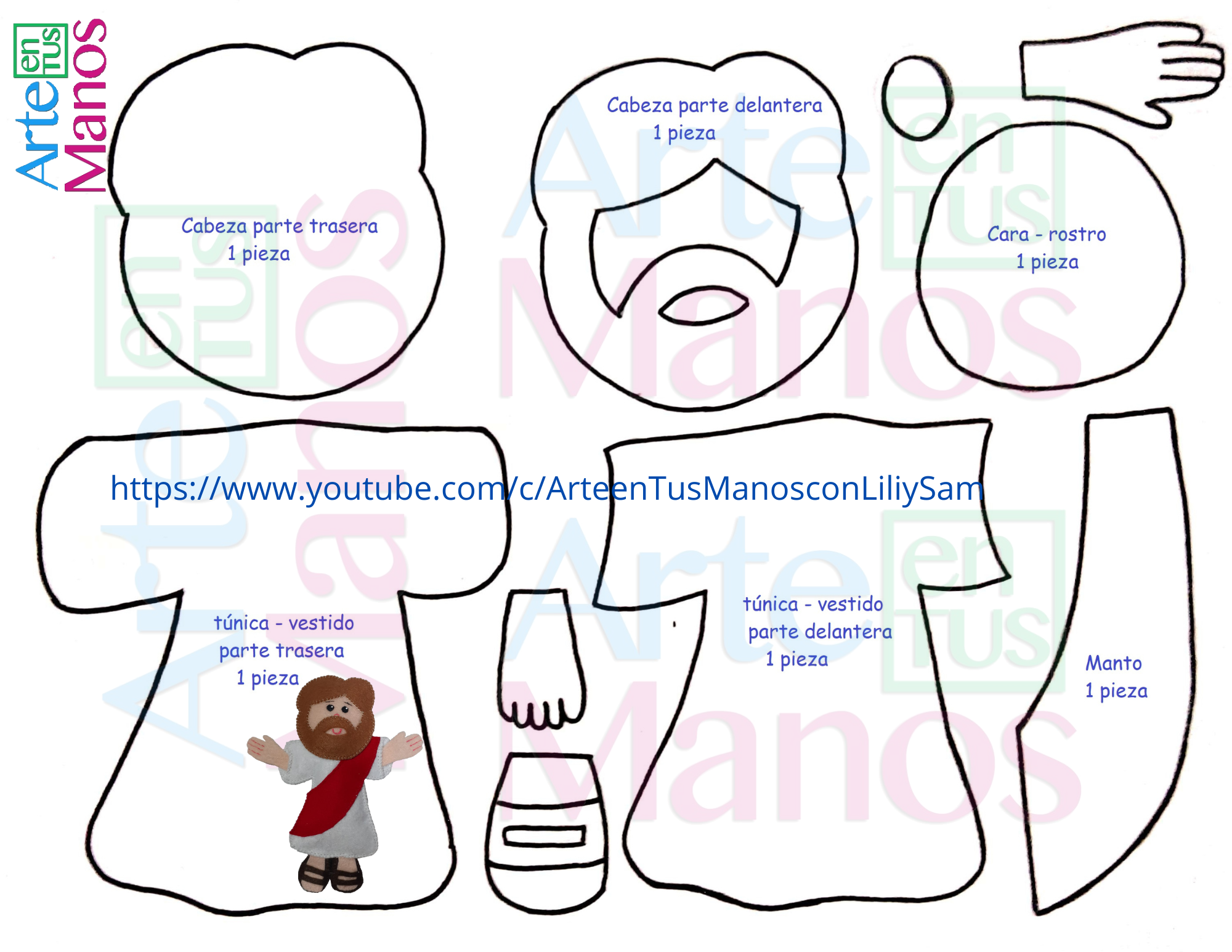 JESÚS RESUCITADO En Fieltro o Foami, FÁCIL y Económico con Arte en Tus ...