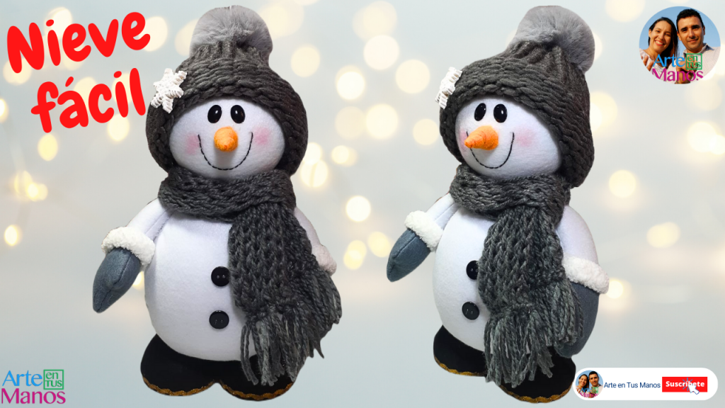 MUÑECOS DE NIEVE En Icopor 34 cm, FÁCILES Con Arte en Tus Manos - Arte ...