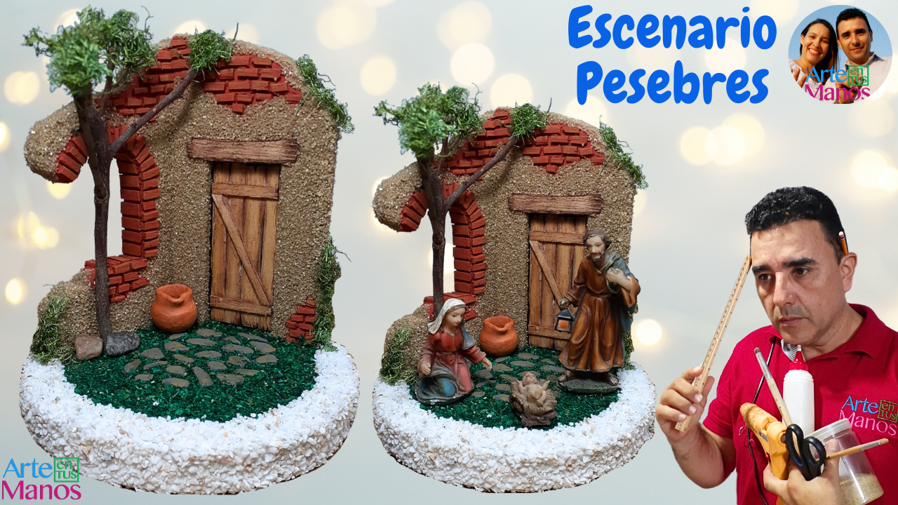 Escenarios Para BELENES, PESEBRES en Cartón, Fácil con Arte en Tus ...