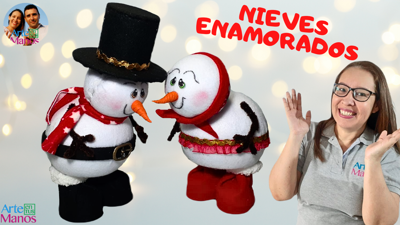 NIEVES ENAMORADOS Para Navidad, Fáciles Con Arte en Tus Manos - Arte en ...