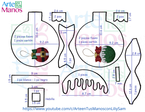 ESFERAS NAVIDEÑAS En Foami, FÁCILES Con Artemaníacos - Arte en Tus ...