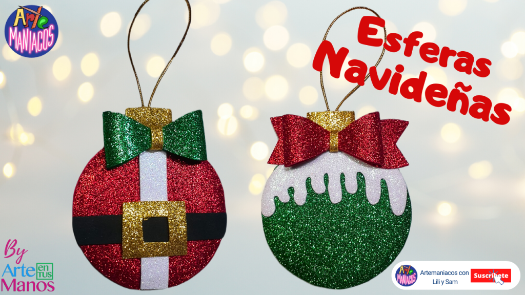 Esferas Navideñas archivos - Arte en Tus Manos con Lili y Sam Manualidades - Arte en tus manos ...