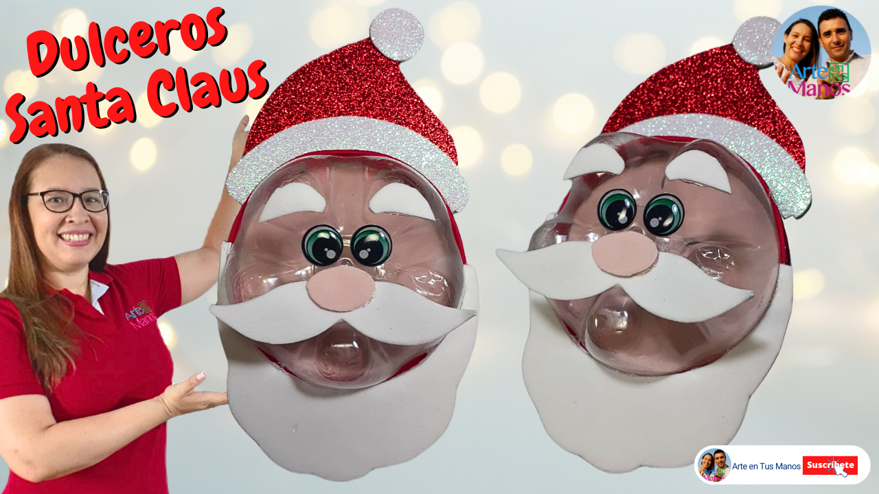 DULCEROS DE SANTA CLAUS Con Botellas Plásticas, FÁCILES Con Arte en Tus ...