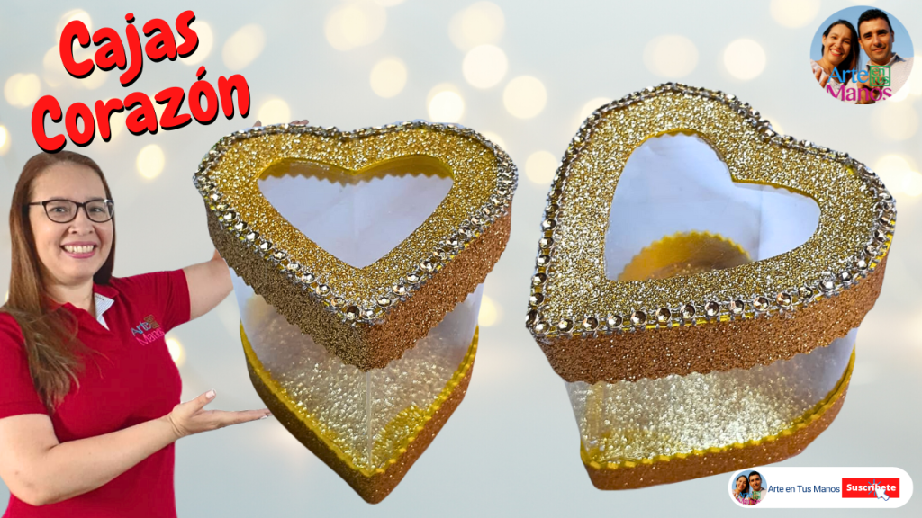 CAJAS Con FORMA DE CORAZÓN, Fáciles Con Arte en Tus Manos - Arte en Tus ...