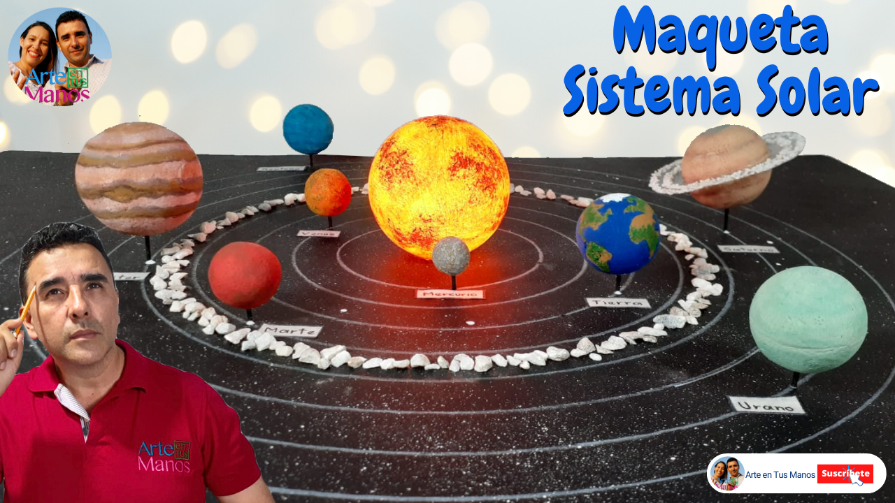 MAQUETA Realista Del SISTEMA SOLAR Con un Sol Luminoso - Arte en Tus ...